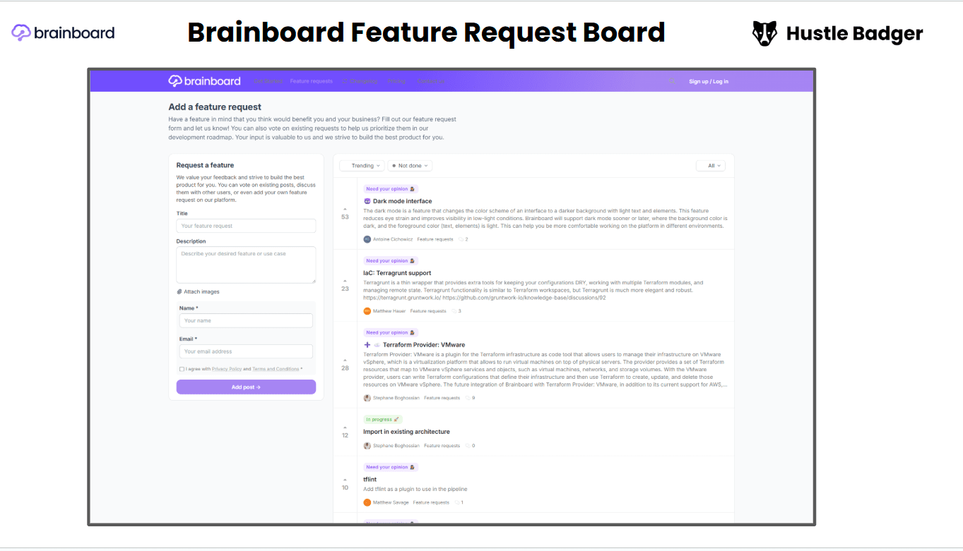 11x Real Product Backlog Examples - Hustle Badger